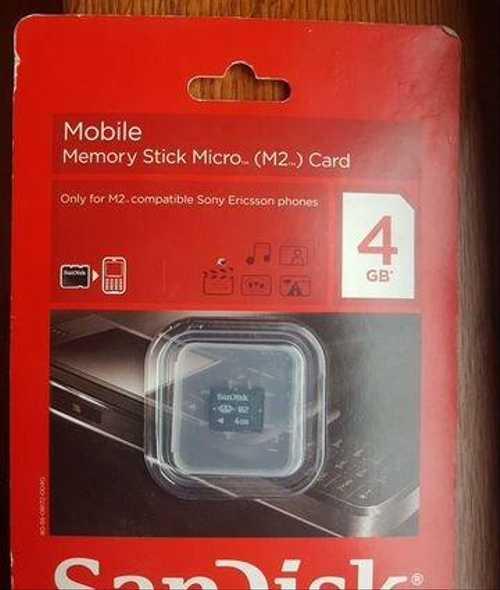 Sandisk m2 карта памяти