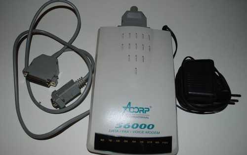 Модемы Acorp-56emsf и U.S.Robotics 56K Fax Modem