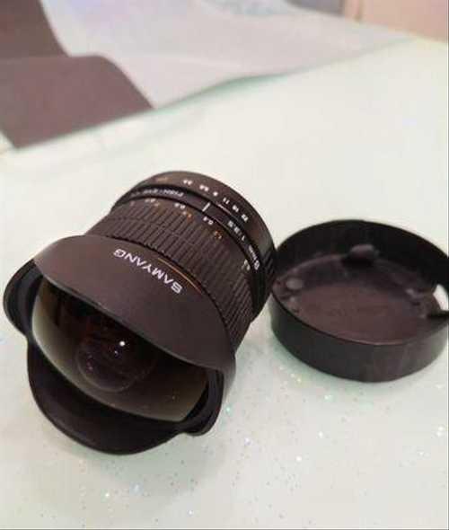 Объектив Samyang 8mm fisheye для Canon