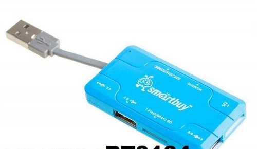 Smartbuy sbrh-750 Combo - USB-хаб + Картридер