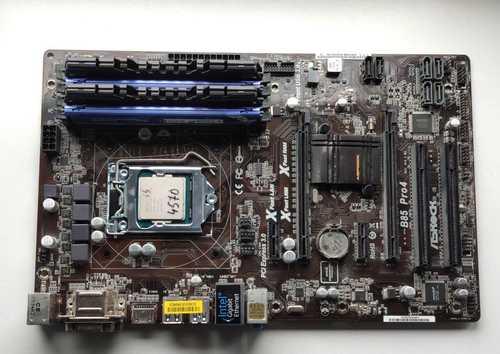 Комплект: Core i5-4570 + ASRock B85 Pro4 + 16GB