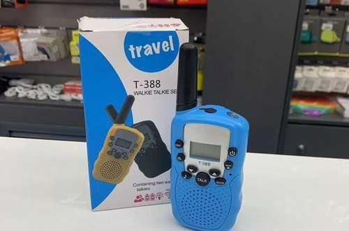 Рация travel t-388 синий walkie talkie