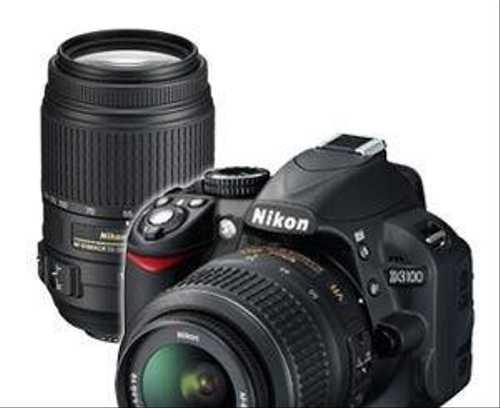 Фотоаппарат Nikon D3100 Kit 18-55+ 55-200