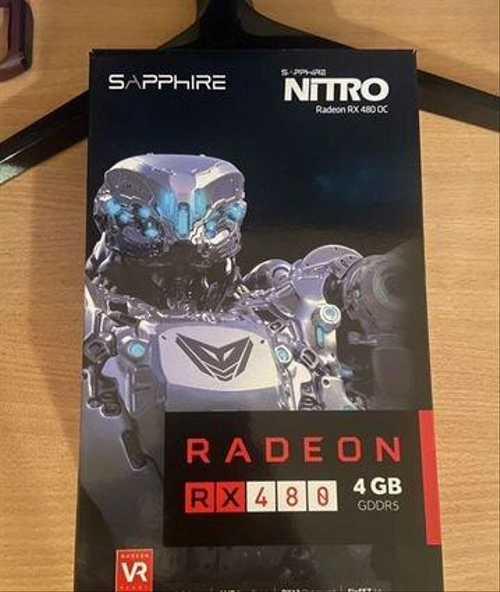 Видеокарта RX 480 Sapphire nitro 4gb