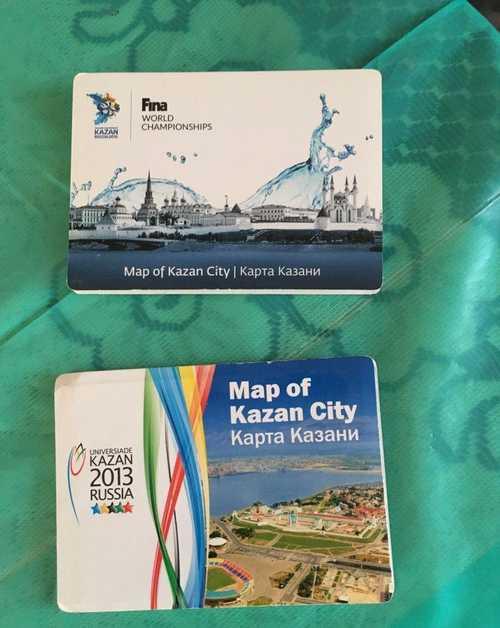 Карта Казани 2013 и 2015