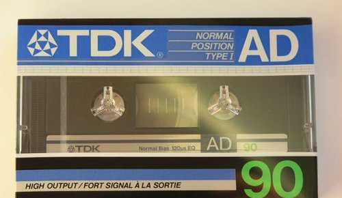 Аудиокассеты новые, запечатанные, TDK AD90