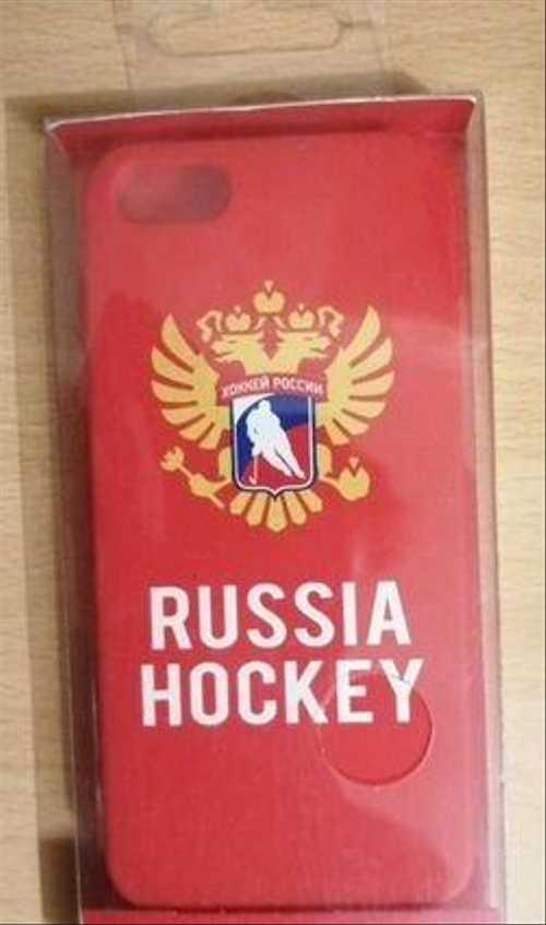 Чехол iPhone 5,5s,SE Russia Hockey