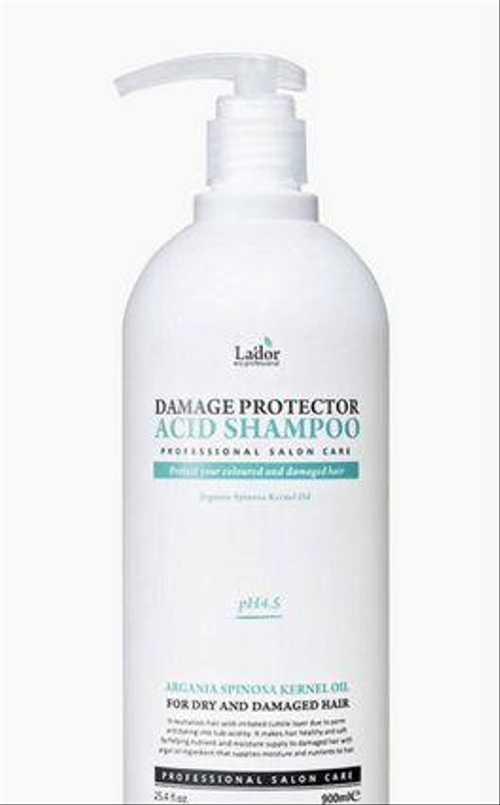 Шампунь Lador Damage Protector Бесщелочной 900мл