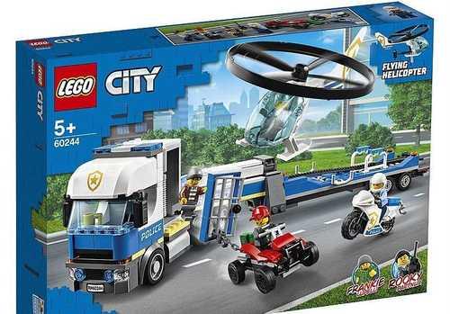 Lego City 60244 Полицейский вертолетный транспорте