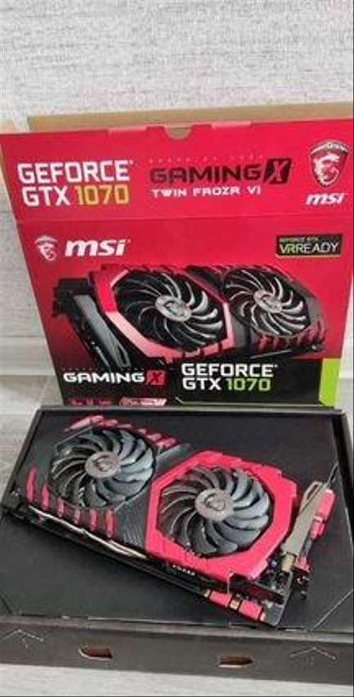 Видеокарта MSI nvidia GeForce GTX1070 gaming X