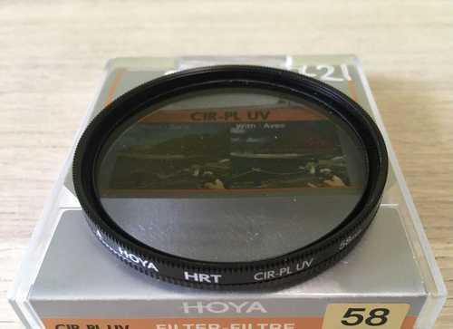 Поляризационный фильтр hoya HRT CIR-PL UV 58 mm