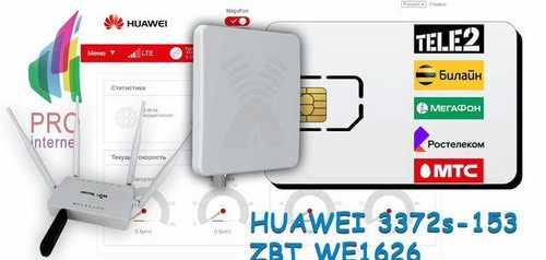 Роутер ZBT huawei 3372s-153 zeta F mimo
