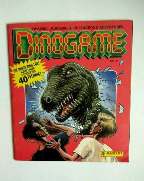 Заполненный альбом Dinogame Panini