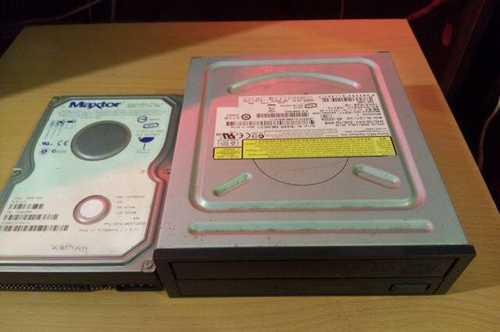 DVD привод NEC+ Диск Maxtor 80Гб(не работают)