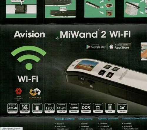 Портативный сканер Avision MiWand 2 Wi-Fi