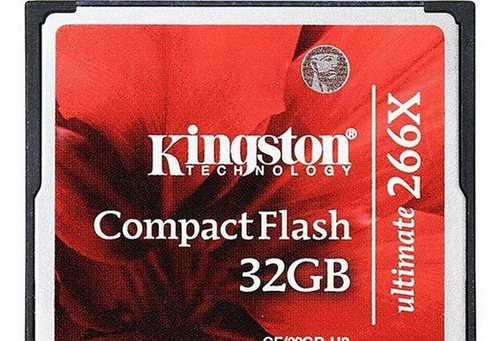 Флеш карта Compact Flash Kingston 32GB 266X