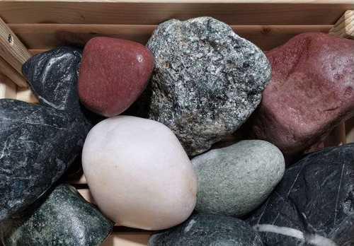Камни для бани галтованные округлые