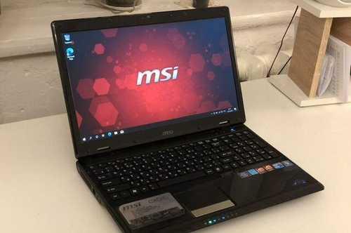 Ноутбук MSI intel core i5/SSD