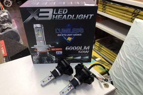 Светодиодные лампы X3 LED Headlight H3