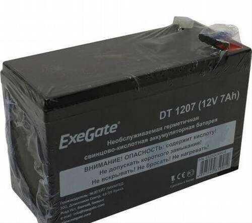 Аккумуляторная батарея Exegate dt 1207