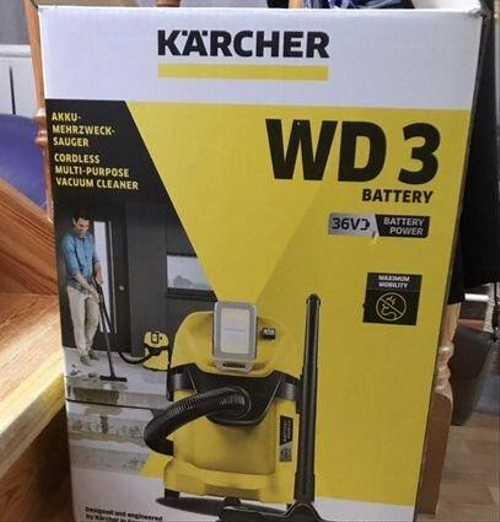 Пылесос karcher WD 3 Battery