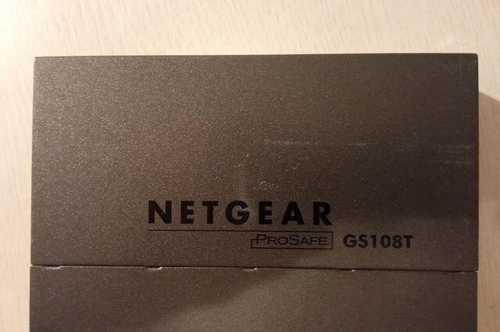 Управляемый коммутатор NetGear ProSafe GS108T v2