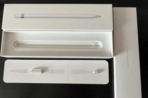 Коробка, переходник, наконечник от Apple pencil 1