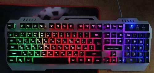 Игровая клавиатура с подсветкой Nakatomi