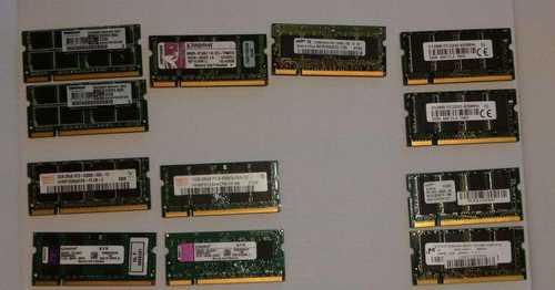 Оперативная память ddr, ddr2 для ноутбуков SO-dimm