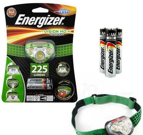 Налобный фонарь energizer vision hd+ headlight225