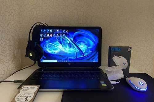 Ноутбук HP pavilion 15 i7 + игровая мышка