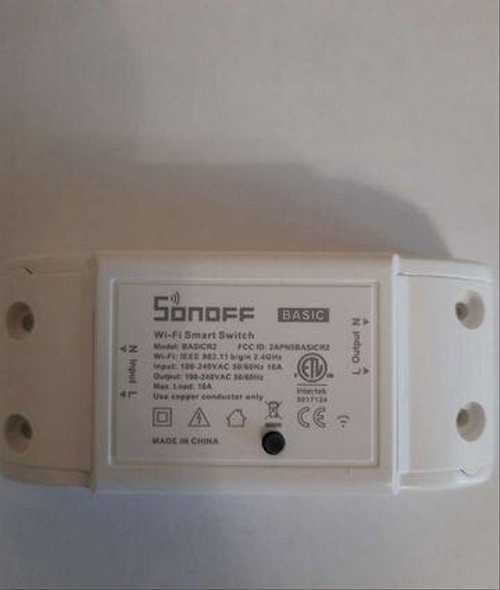 Умный WIFi выключатель/реле sonoff Basic R2 10A