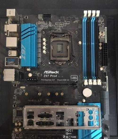 Материнская плата LGA1150 AsRock z97 pro 4 не испр