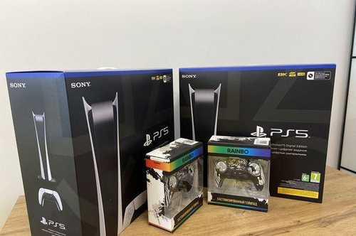 Sony playstation 5 и 2 геймада ps 5 digital editio