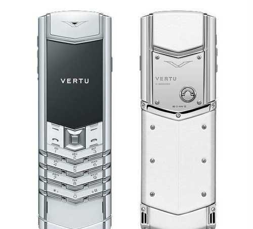 Vertu Signature Stainless Steel White Ceramic