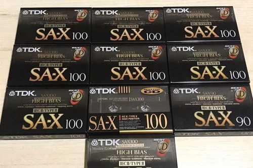 Аудиокассеты TDK SA-X 10 штук новые