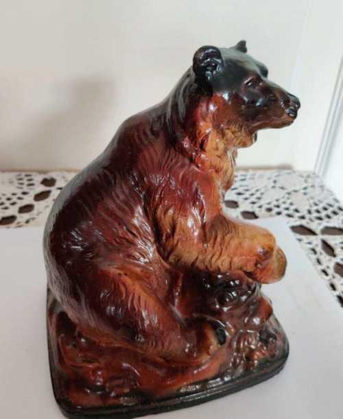 "Медведь" статуэтка интерьерная, гипс