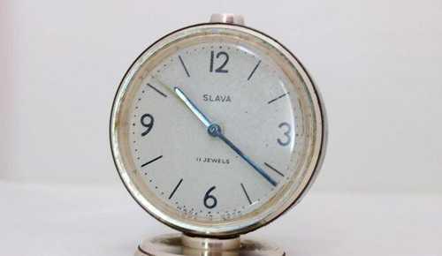 Часы будильник Slava механика