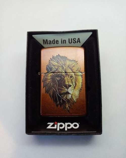 Зажигалка Zippo 29865 Polygonal Lion Design