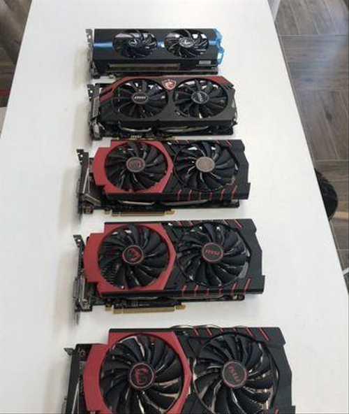 Видеокарты GTX 950 / R9 270x / 5шт