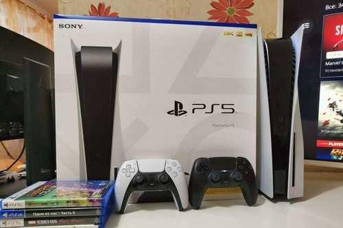 Sony Playstation 5 с дисководом + 34 игры