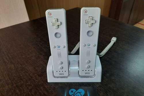 Wii 2 remote ориг б/у + зарядное + акб