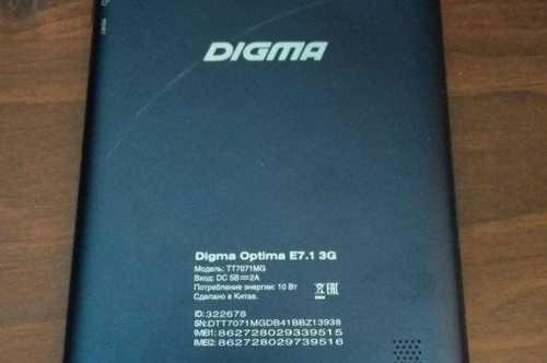 Планшет Digma Optima e7.1 3G