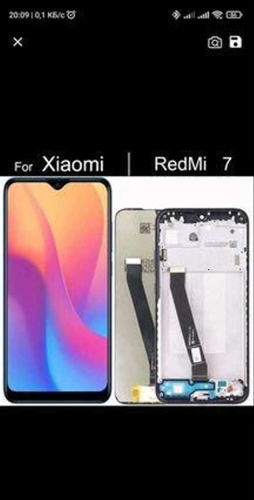 ЖК-дисплей 6,26 дюйма для Xiaomi Redmi 7, ЖК-диспл