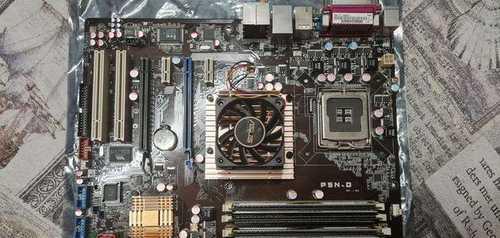 Asus P5ND материнская плата + проц Intel Core2Duo
