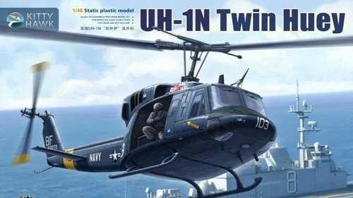 Kitty Hawk KH80158 Вертолет UH-1N Twin Huey 1/48