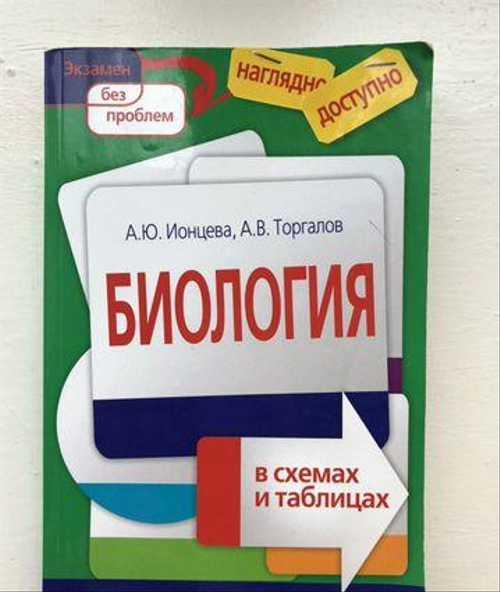 Биология в схемах и таблицах а и ионцева а в торгалов