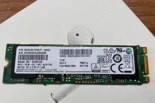 SSD диск Samsung mznln512hmjp 512Gb