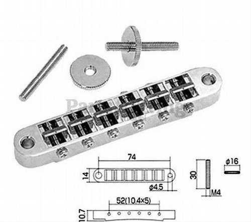 Бридж Gotoh GE103B Хром