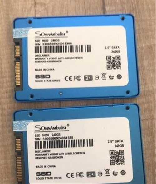 Ssd 240gb (480gb ) “без пробега”